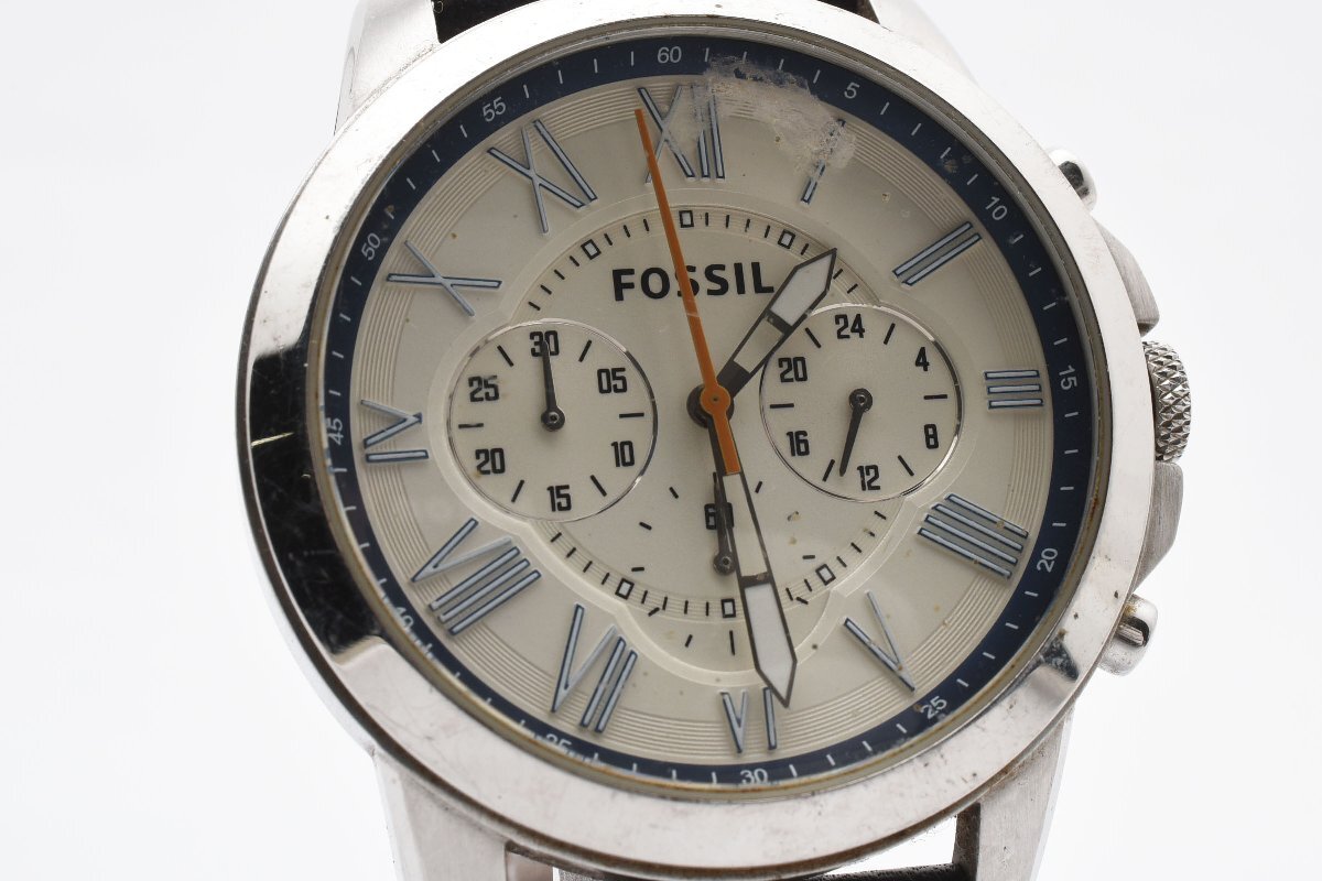 フォッシル FS4925 クロノグラフ ラウンド シルバー クォーツ メンズ 腕時計 FOSSIL(フォッシル)｜売買されたオークション情報、yahooの商品情報をアーカイブ公開 ...