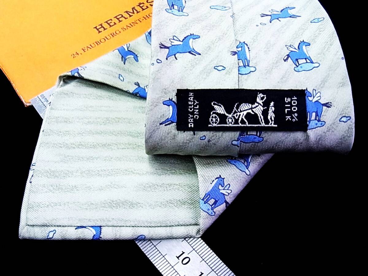 Yahoo!オークション - SALE 1745 エルメス【ペガサス】「HERMES」ネク...