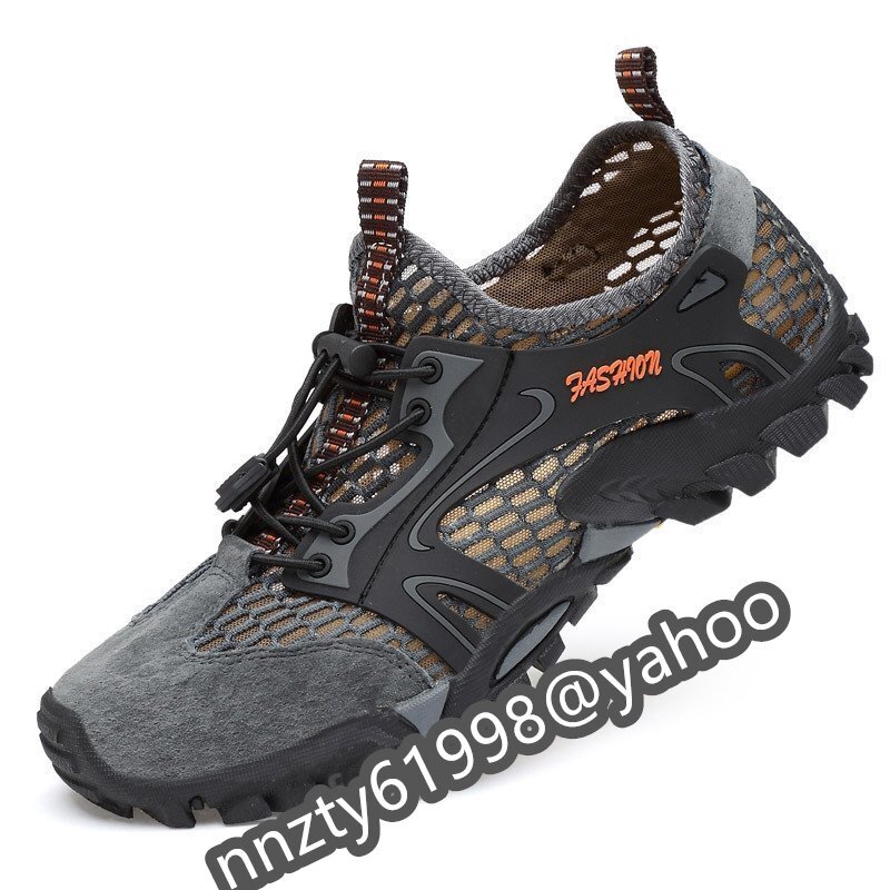 Yahoo!オークション - K391 新品メンズウォーキングシューズメッシュハ...