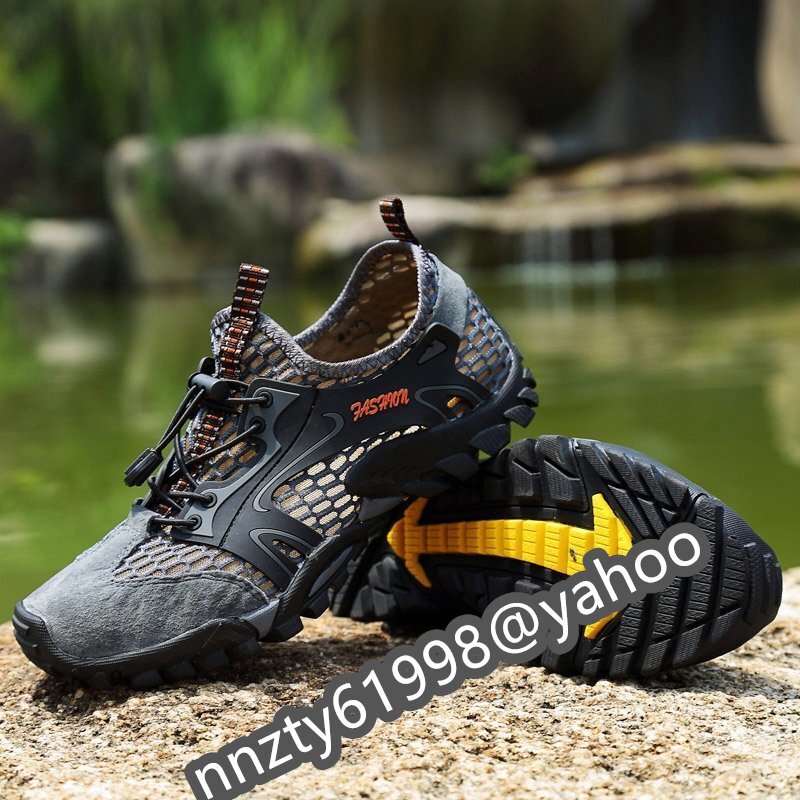 Yahoo!オークション - K391 新品メンズウォーキングシューズメッシュハ...