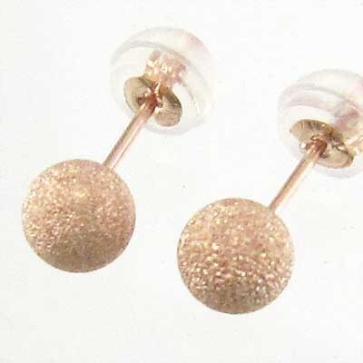 Yahoo!オークション - 両耳 ピアス スタンダード ピンクゴールドk18 5m...