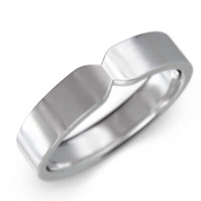 Yahoo!オークション - リング シンプル k10ホワイトゴールド 最大約4mm...