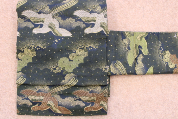 Yahoo!オークション - きもの今昔7844 丸帯 西陣織 正絹両面全通丸...