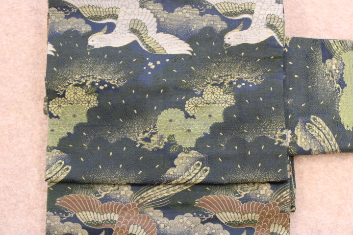 Yahoo!オークション - きもの今昔7844 丸帯 西陣織 正絹両面全通丸...