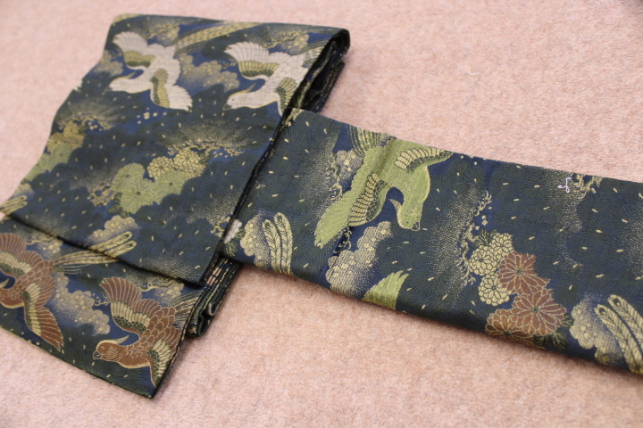 Yahoo!オークション - きもの今昔7844 丸帯 西陣織 正絹両面全通丸...