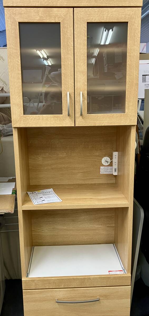 極 NITORI ニトリ 食器棚 レンジ台 キッチン収納 COPAIN-60RB-LBR2 ナチュラルカラー 直接手渡し可(レンジ台)｜売買されたオークション情報、yahooの商品情報を ...