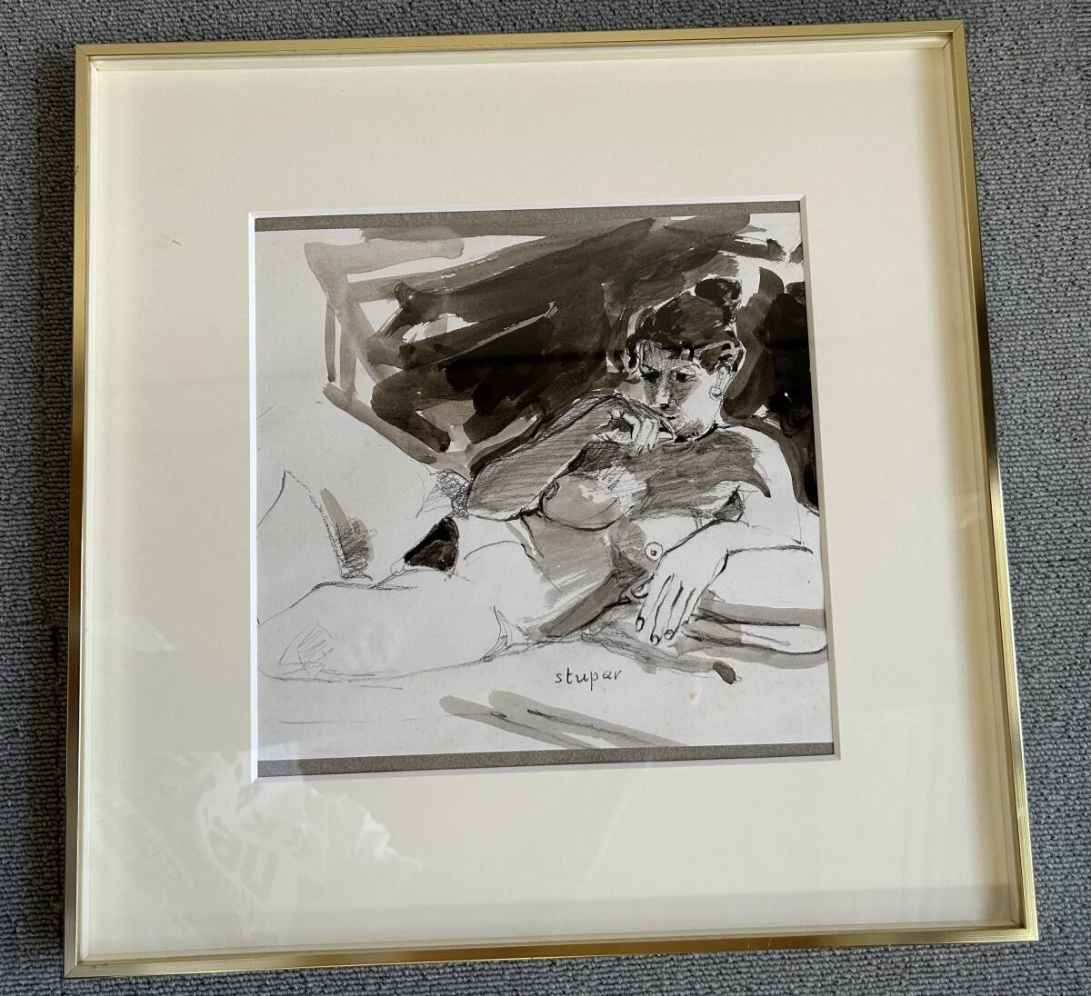 真作 マルコ ストッパー 巨匠作品 絵画 水彩画 人物画 裸婦 美人 真作 マルコ ストッパー 巨匠作品 絵画 水彩画 人物画 裸婦 美人