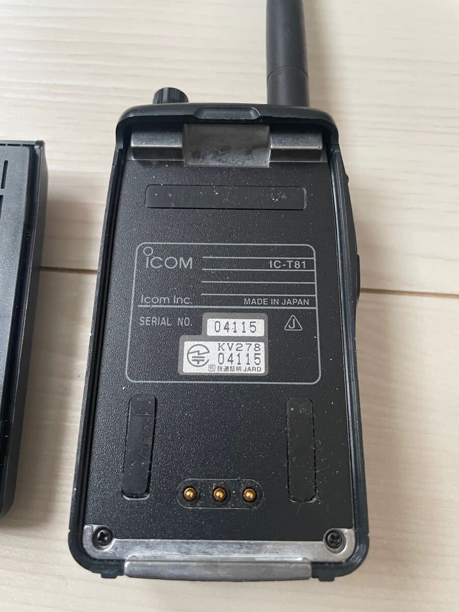 Yahoo!オークション - ICOM アイコム IC-T81ハンディートランシーバー