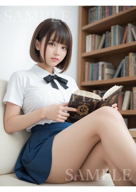 Yahoo!オークション - A1074 1点物 A4 AI美女 ポスター 光沢紙 イラス...