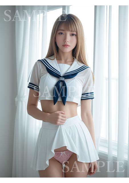 Yahoo!オークション - A1453 1点物 A4 AI美女 ポスター 光沢紙 イラス...