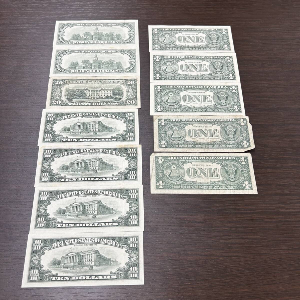 Yahoo!オークション - #4496 【海外紙幣】米ドル 札 100ドル札2枚 20ド...