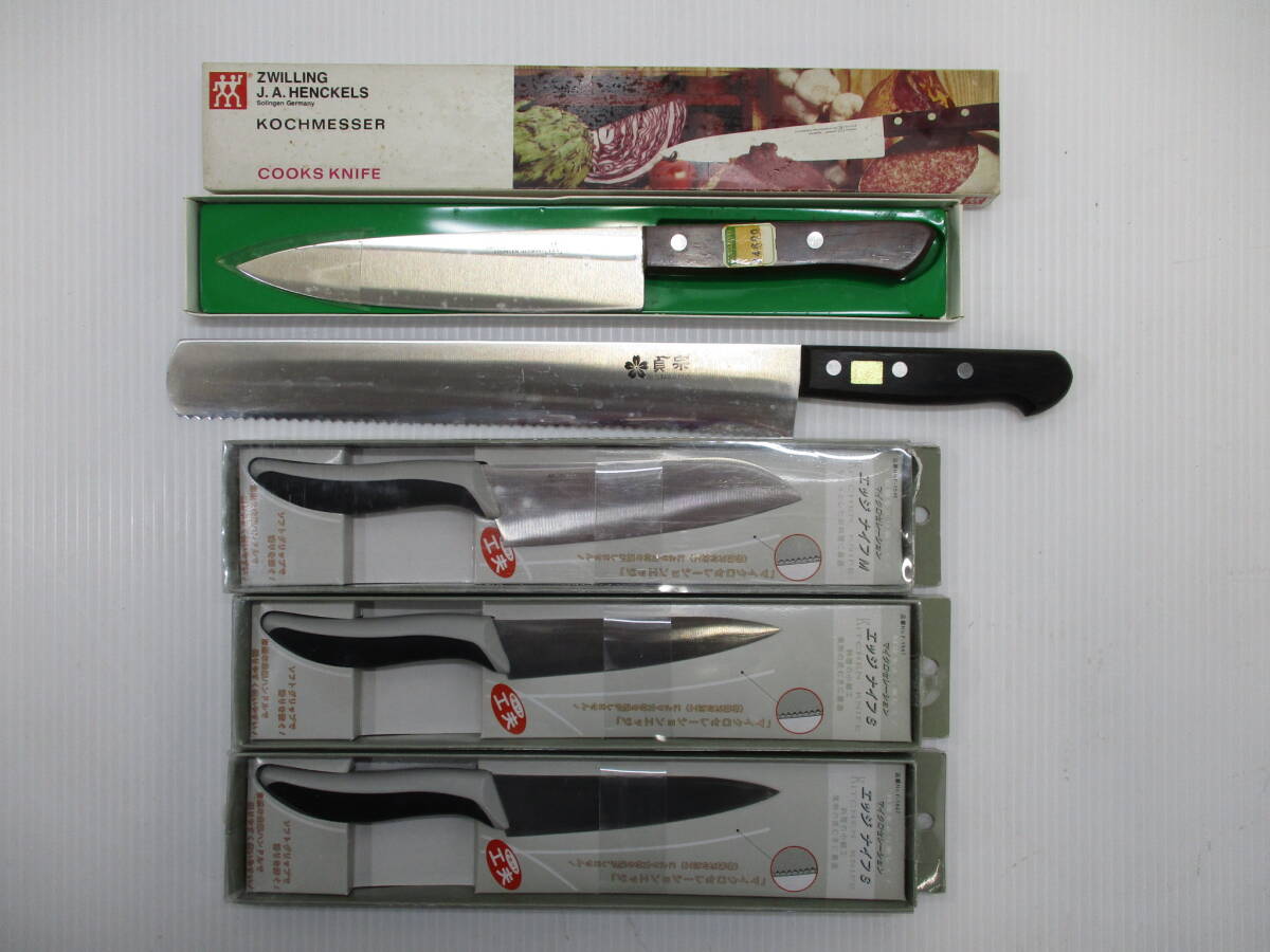 Yahoo!オークション - L92 キッチンナイフ各種まとめて/HENCKELS/貞宗/...