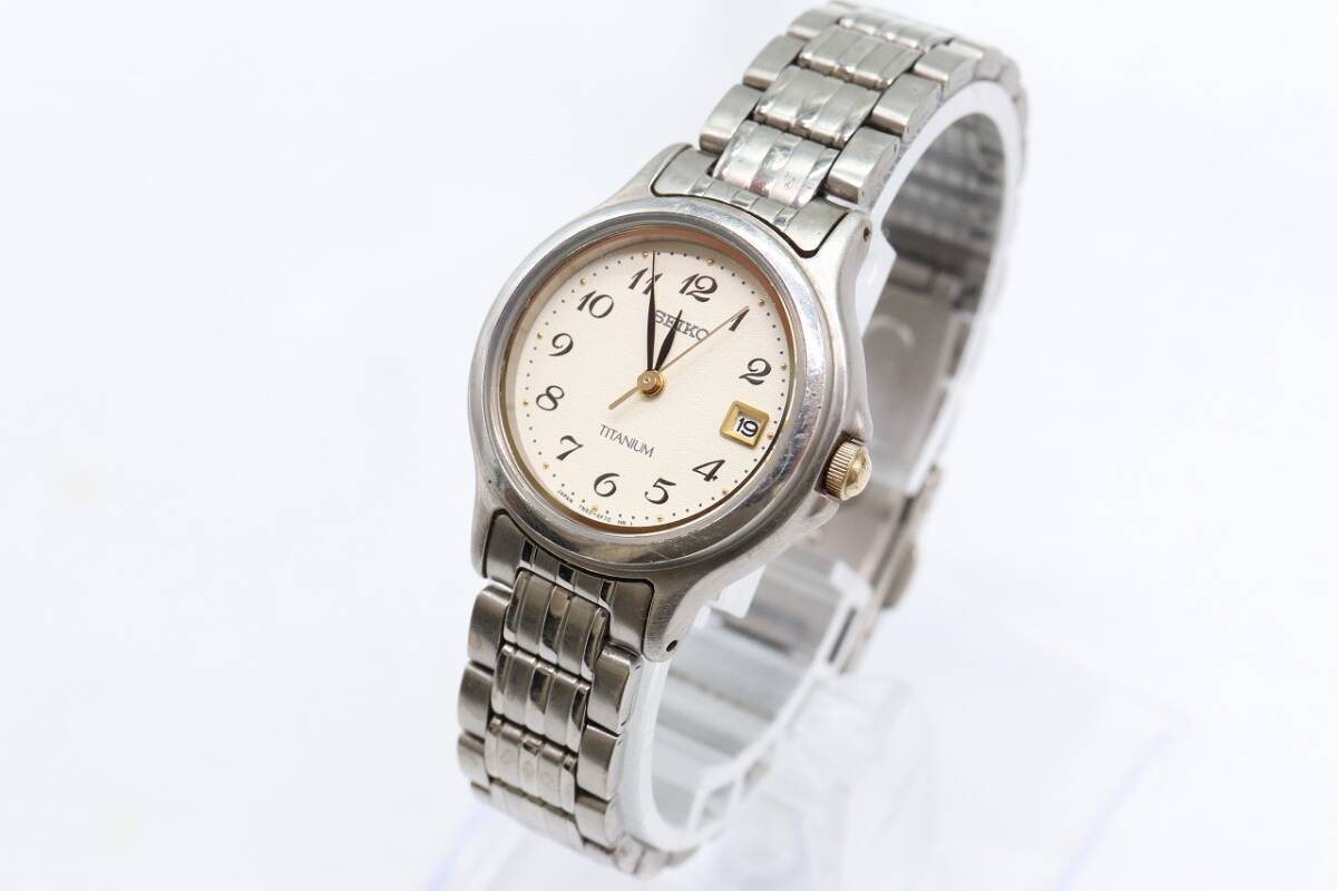 Yahoo!オークション - 【W183-202】動作品 電池交換済 SEIKO TITANIUM ...
