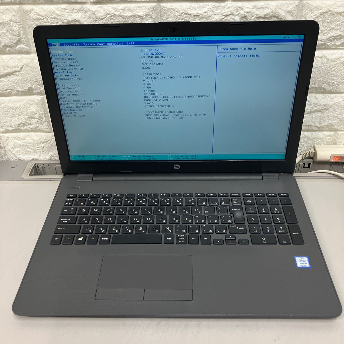 Yahoo!オークション - X82 HP 250 G6 Core i5 7200U メモリ8GB