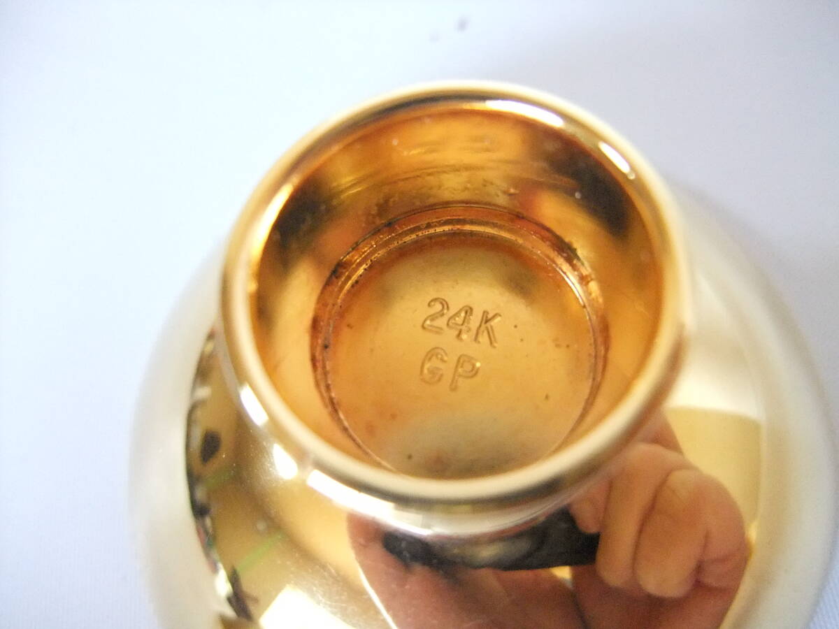 Yahoo!オークション - 玉龍盃/金盃/金杯/3点セット/24KGP/金メッキ/酒...