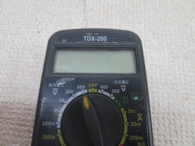 Yahoo!オークション - オーム電機 TDX-200 デジタルマルチテスター 計...