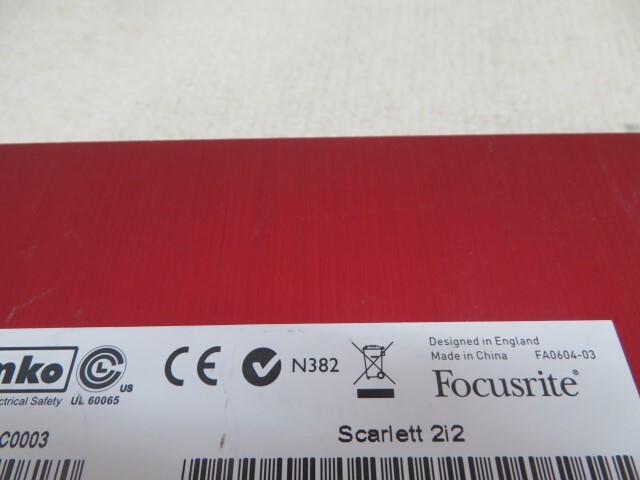 Yahoo!オークション - FOCUSRITE Scarlett 2i2 オーディオインターフ...