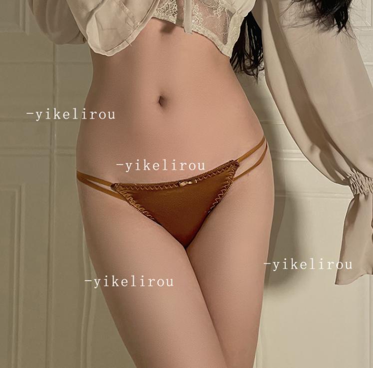 Yahoo!オークション - 177-K02(BR)XLサテン 光沢 パンティー アイス シ...