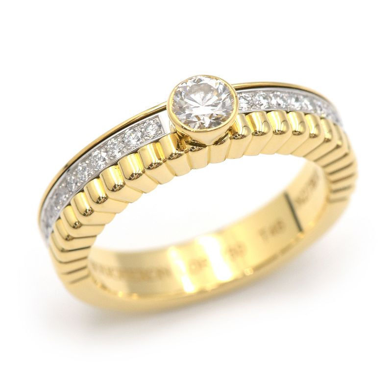 Yahoo!オークション - ブシュロン キャトルラディアントソリテールリン...