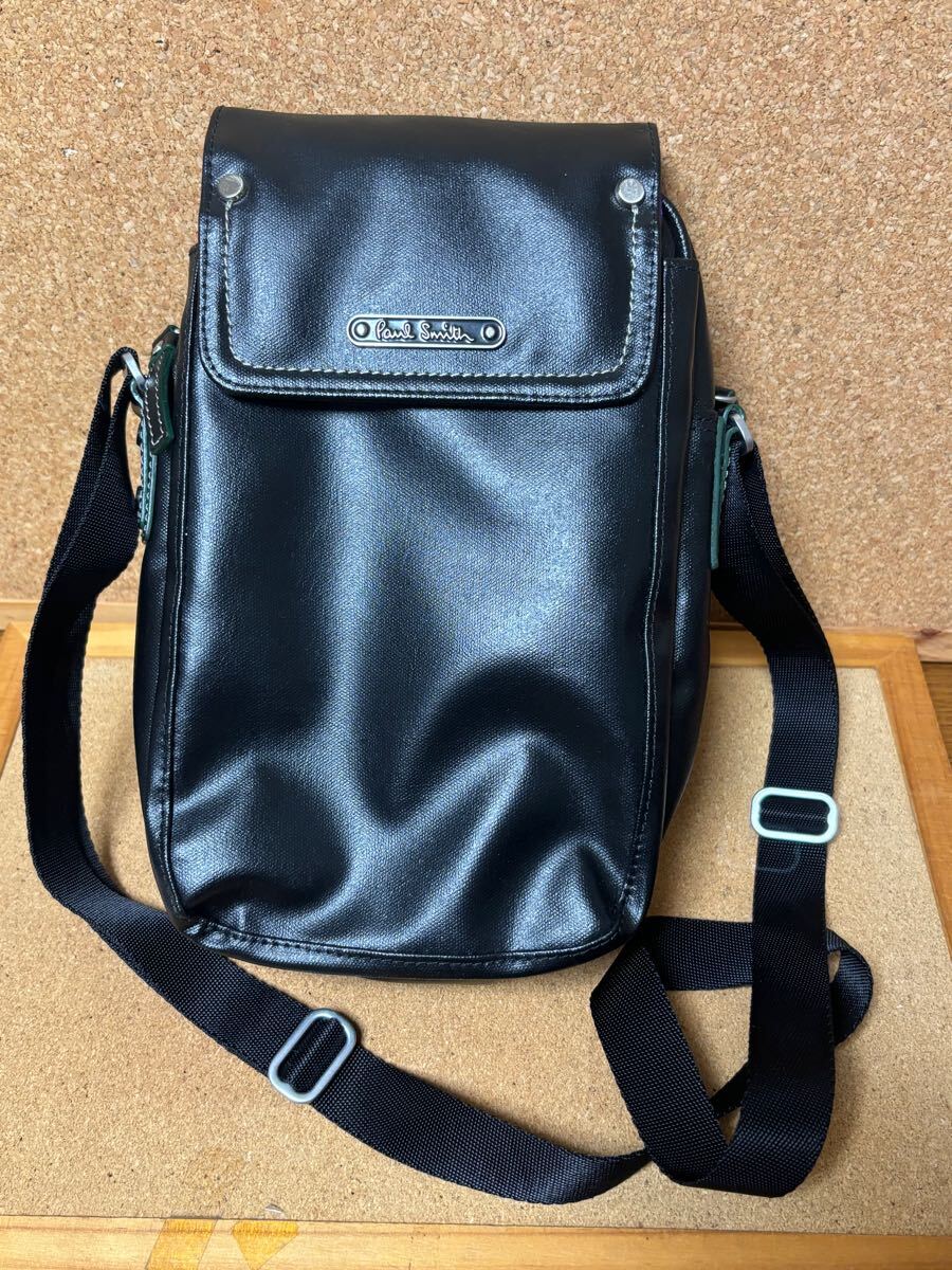 Yahoo!オークション - PaulSmith ポールスミス ショルダーバッグ ブラ...