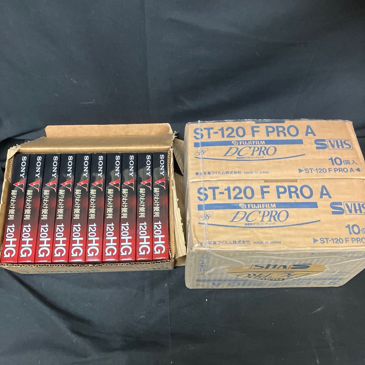 Yahoo!オークション - 未使用 未開封 VHS 30本 SONY T-120VHGE FUJIFIL...