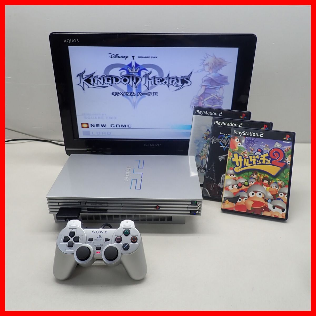 Yahoo!オークション - 動作品 PS2 プレステ2 本体 SCPH-39000 SILVER ...