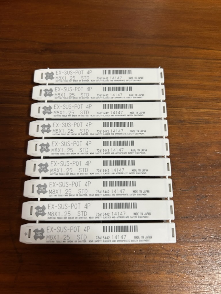 Yahoo!オークション - 新品 OSG EX-SUS-POT M8×1.25 9本 ポイントタッ...