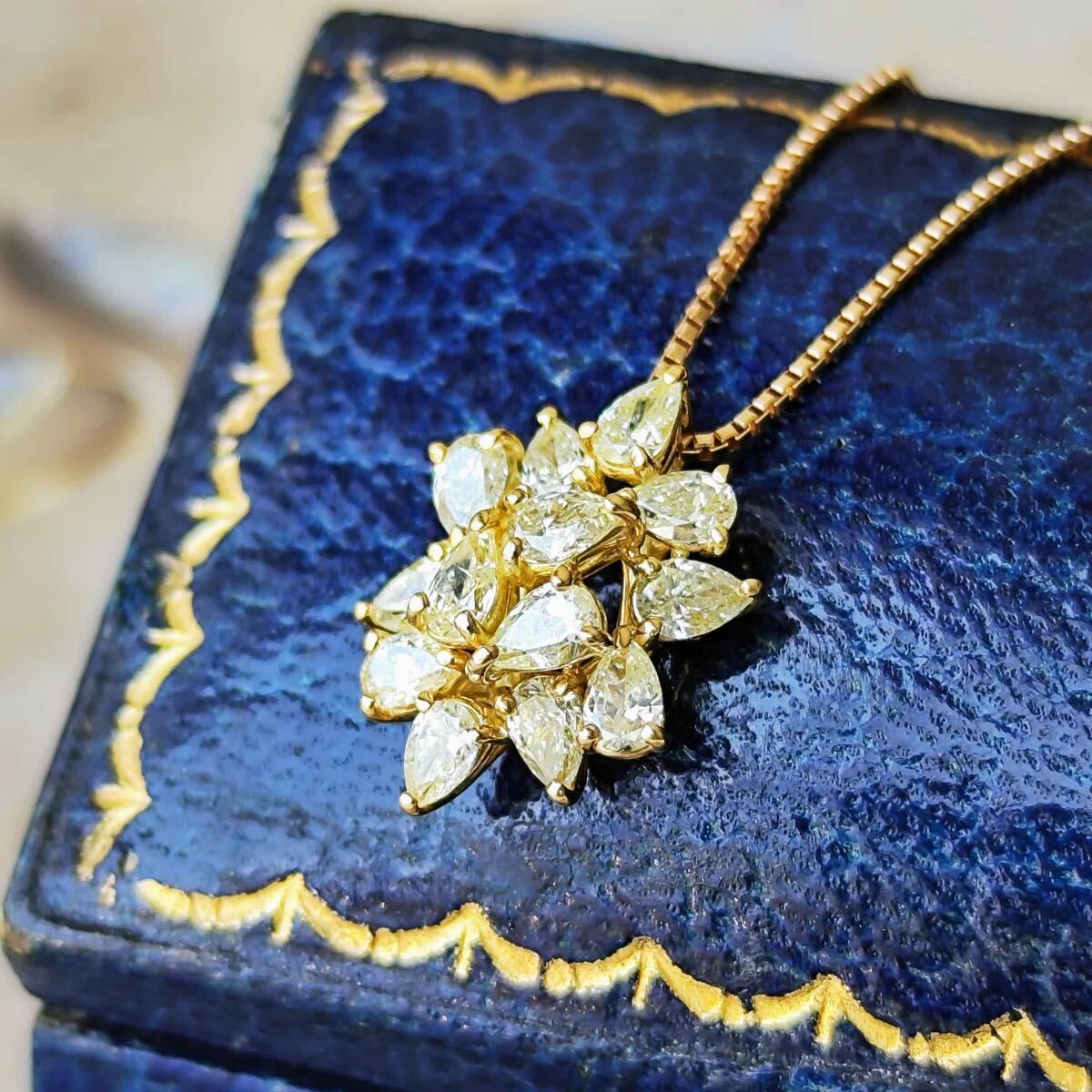 Yahoo!オークション - 天然ダイヤモンド 1.0ct 18金 ネックレス 新品未...