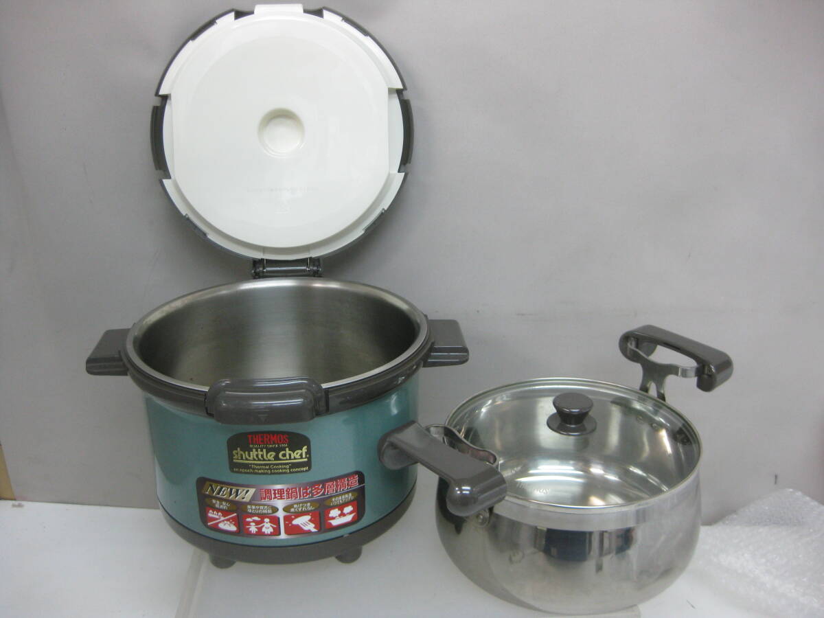 Yahoo!オークション - 523）真空保温調理鍋・サーモス シャトルシェフ...