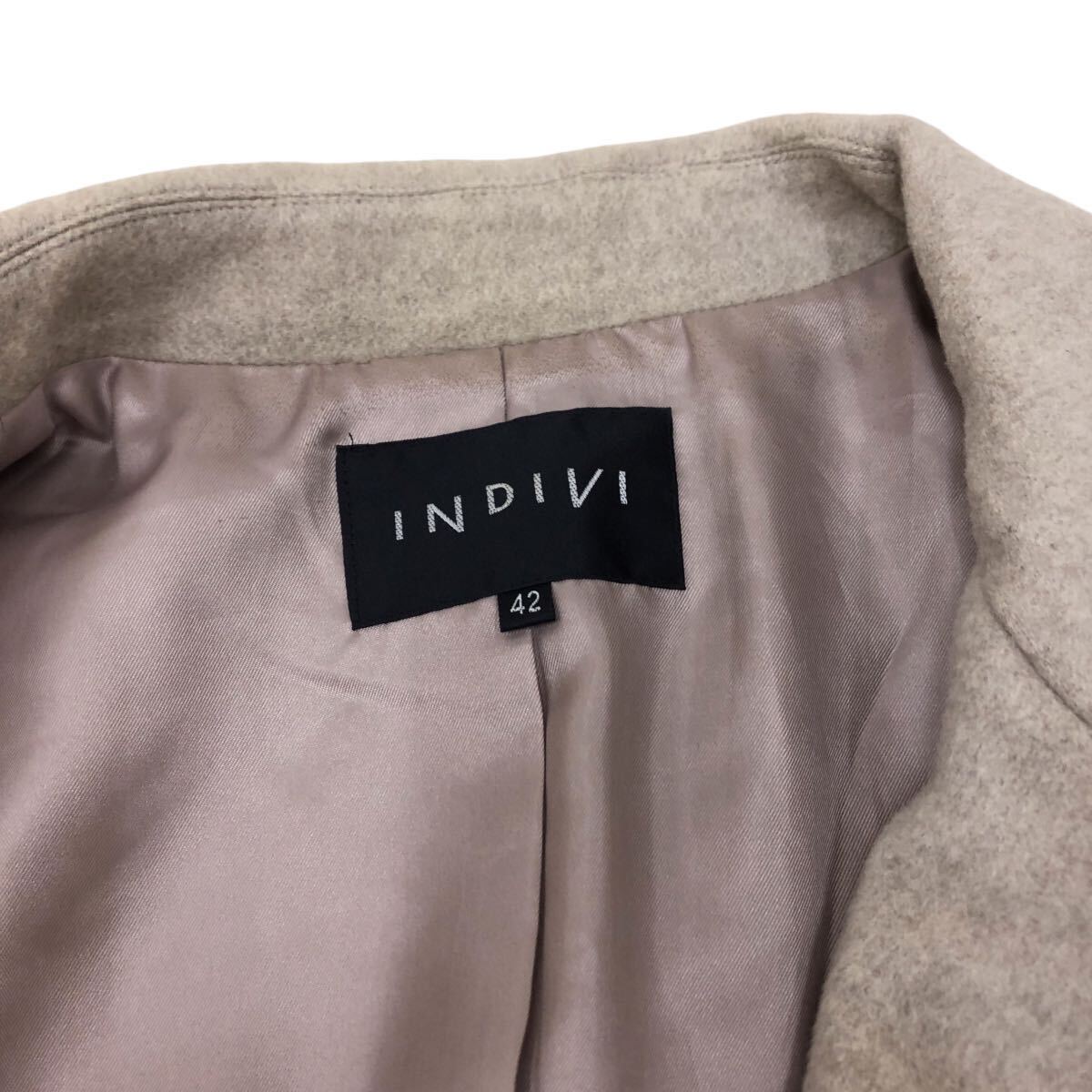 Yahoo!オークション - Nm247-46 大きいサイズ INDIVI インディヴィ カ...