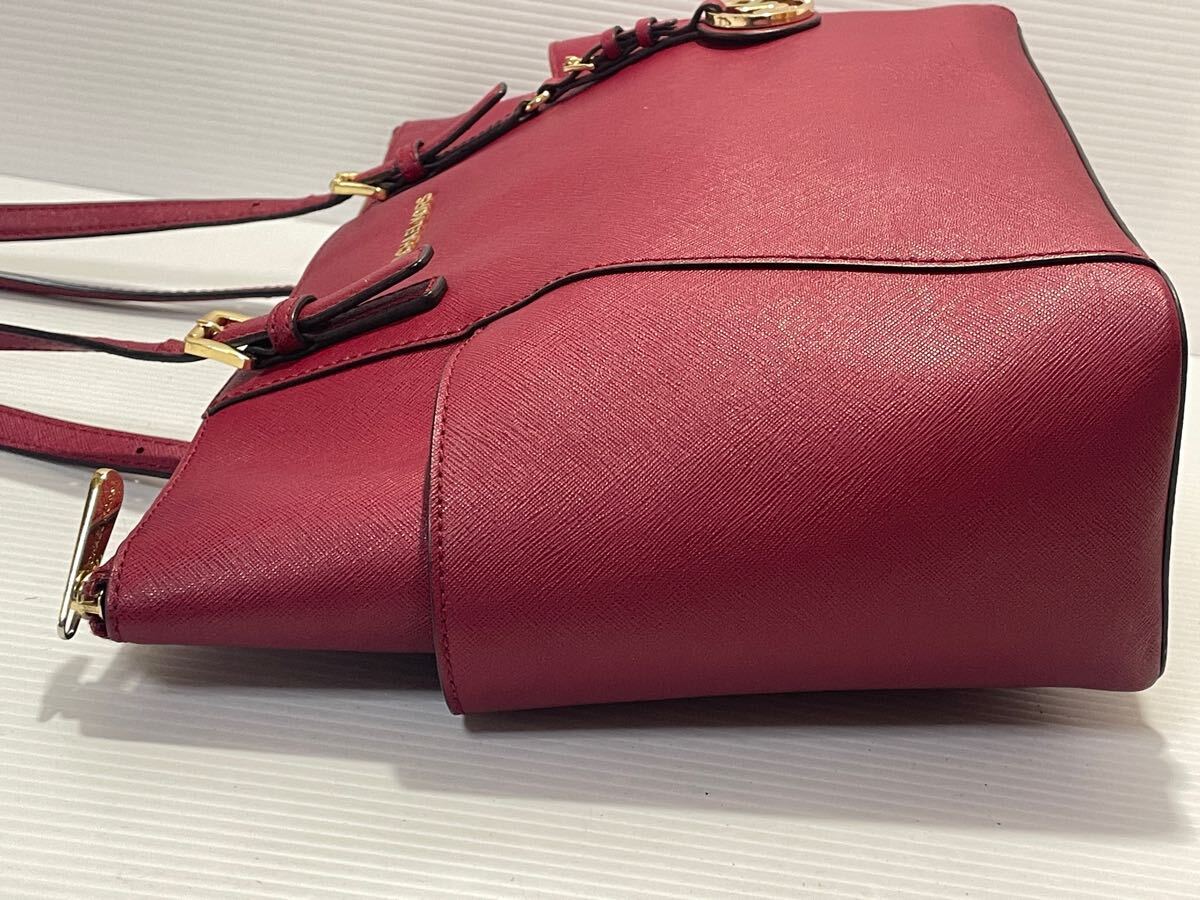 Yahoo!オークション - T205 極美品 MICHAEL KORS マイケルコース レザ...