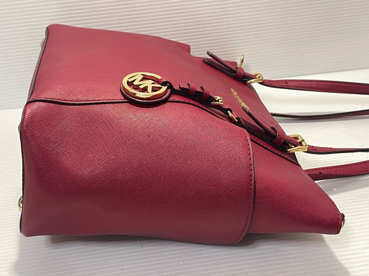 Yahoo!オークション - T205 極美品 MICHAEL KORS マイケルコース レザ...