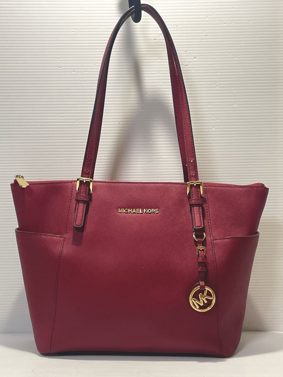 Yahoo!オークション - T205 極美品 MICHAEL KORS マイケルコース レザ...