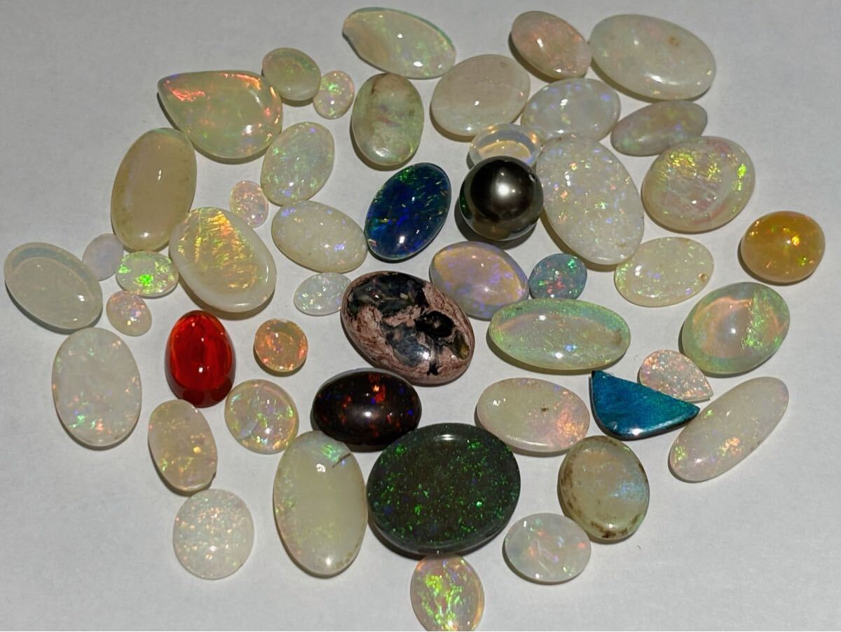 Yahoo!オークション - ルース 裸石 素材 オパール まとめ売り 195.3ct...