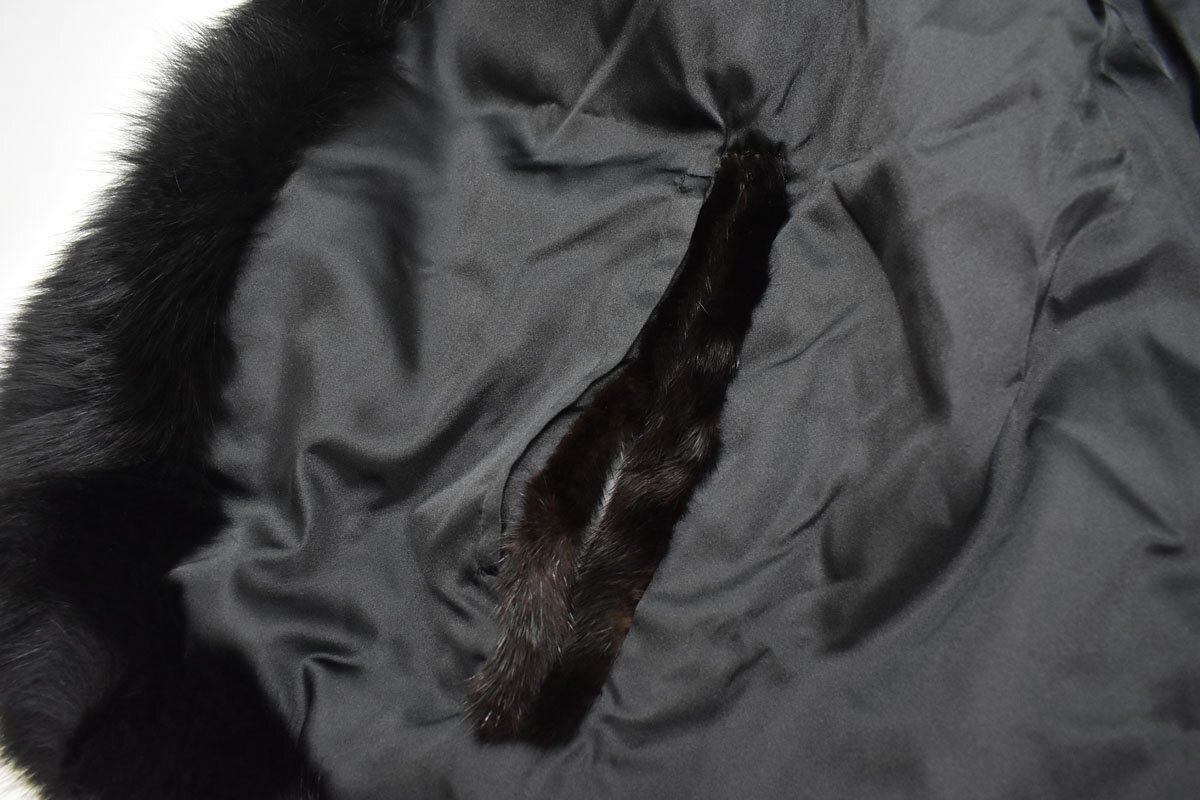 Yahoo!オークション - ロティニー ミンク ポンチョ 黒 [ROTINY][毛皮][...