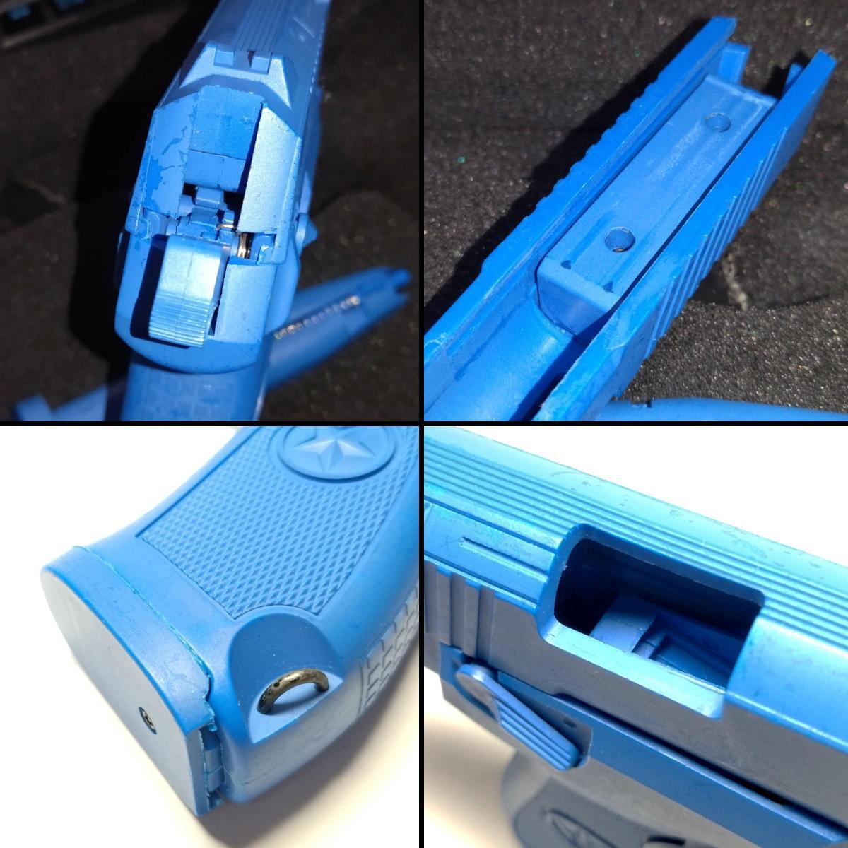 Yahoo!オークション - QSZ92式手槍 トレーニング用 ブルーガン ラバー...