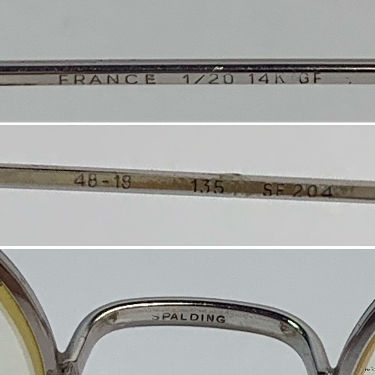 Yahoo!オークション - SPALDING スポルディング FRANCE 1/20 14KGF刻印...