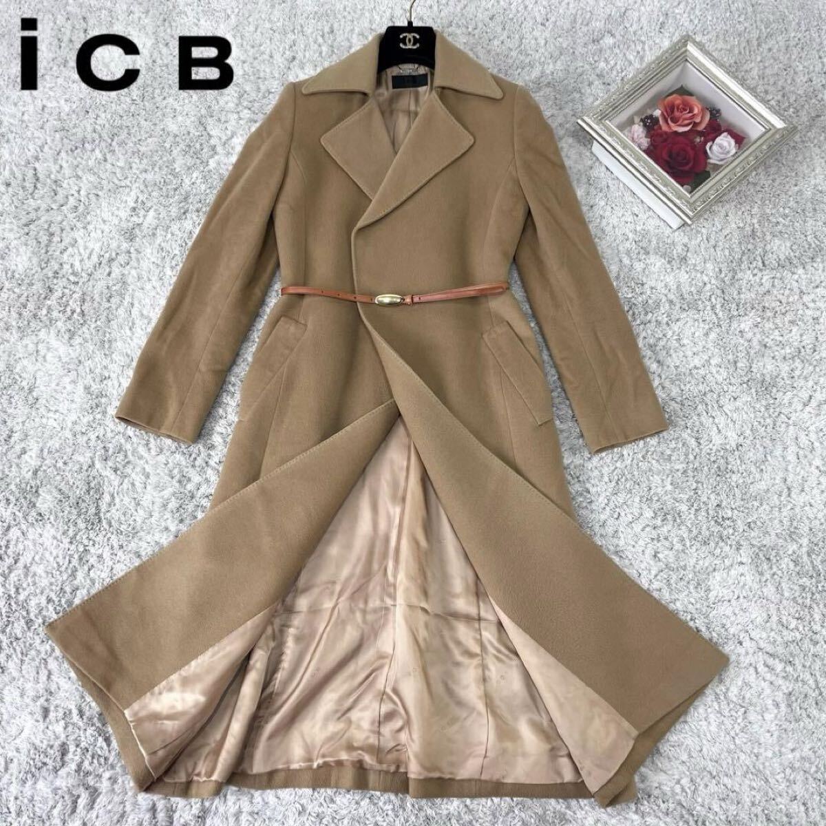 Yahoo!オークション - 【美品】ICB アイシービー カシミヤ100% カシミ...