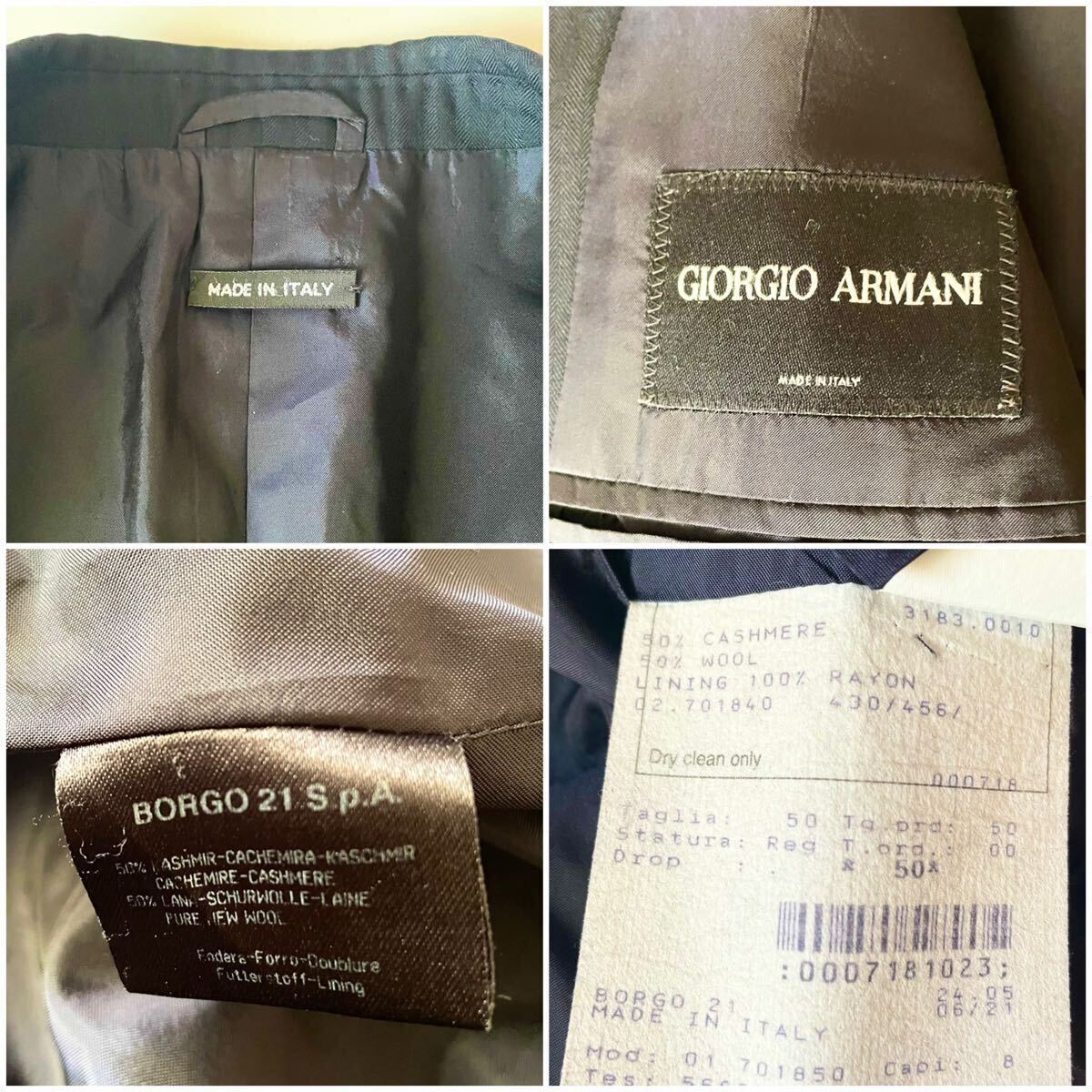 Yahoo!オークション - 【最高級 黒ラベル/希少XL相当/カシミヤ50】GIOR...