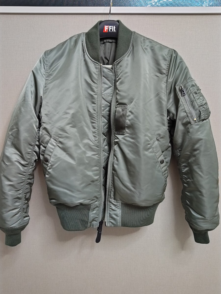 Yahoo!オークション - WIPER別注 アルファ MA-1 VintageGlay Lサイズ ...