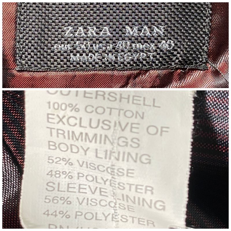 Yahoo!オークション - ZARA XL相当 ザラ テーラードジャケット ベルベ...