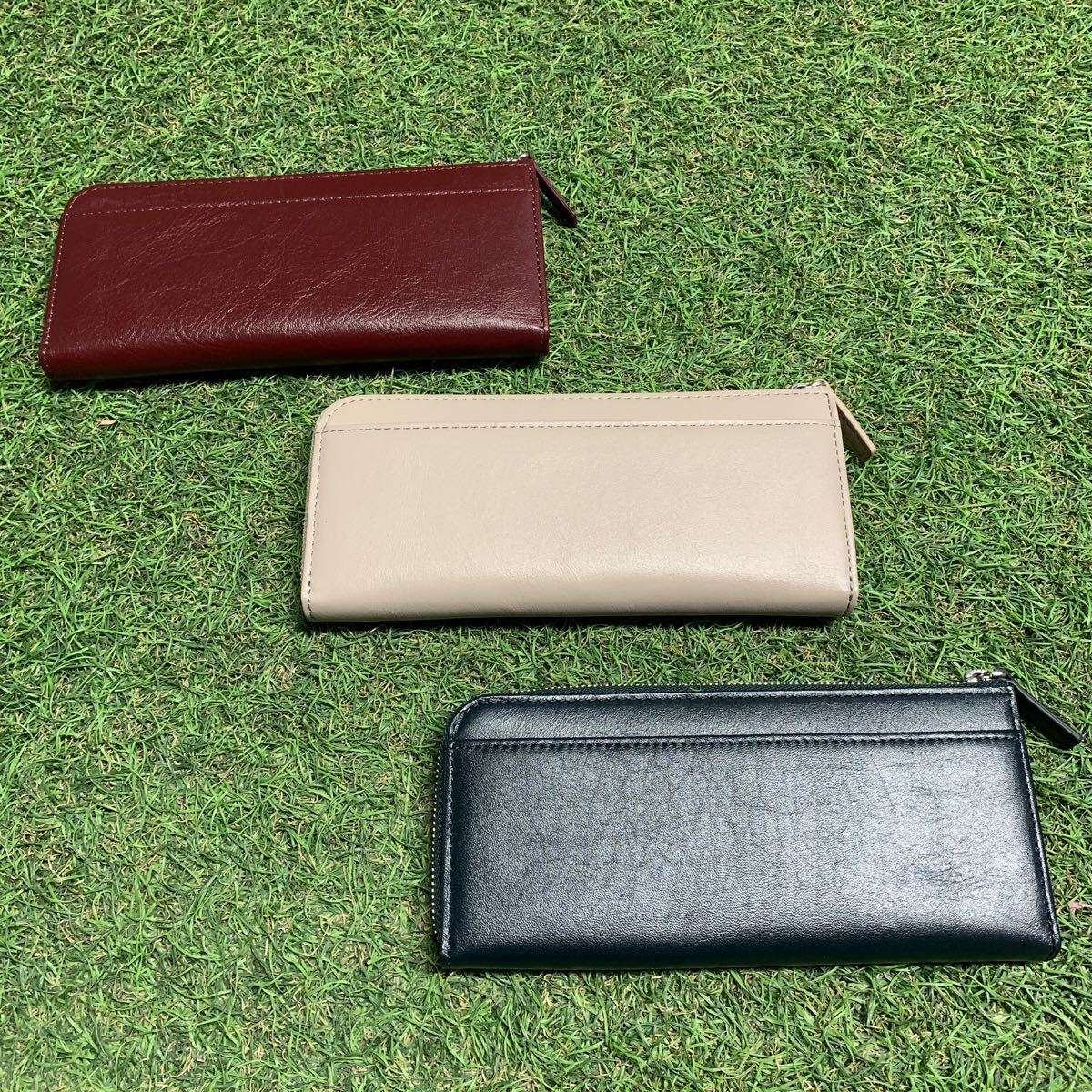 Yahoo!オークション - RE1051-N09 ビジネスレザーファクトリー L字ファ...