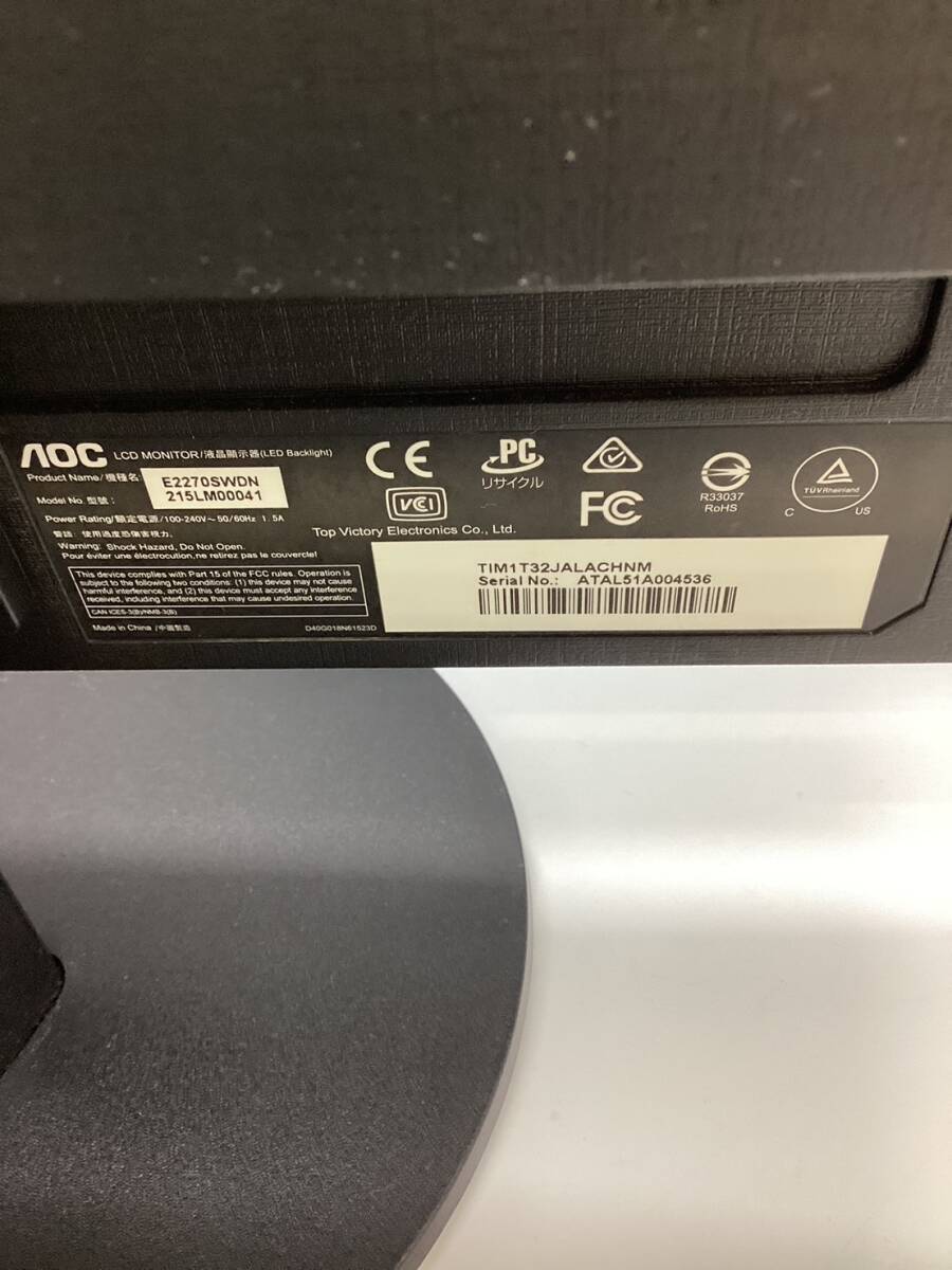 Yahoo!オークション - 【M71】E2270SWDN 215LM00041 PC モニター 液晶 ...