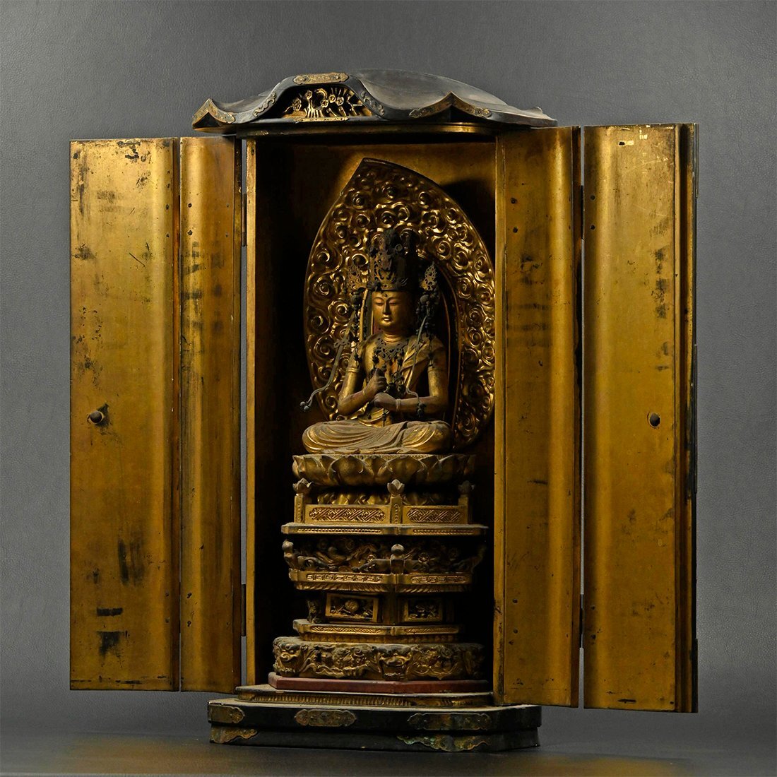 【永】643【兵庫県の図書館や博物館の館長を歴任された歴史研究家遺族委託品】室町時代玉眼大日如来座像厨子入り美仏像伝世品-佛像–日本Yahoo!拍賣｜MYDAY代標代購網、海外購物第一站