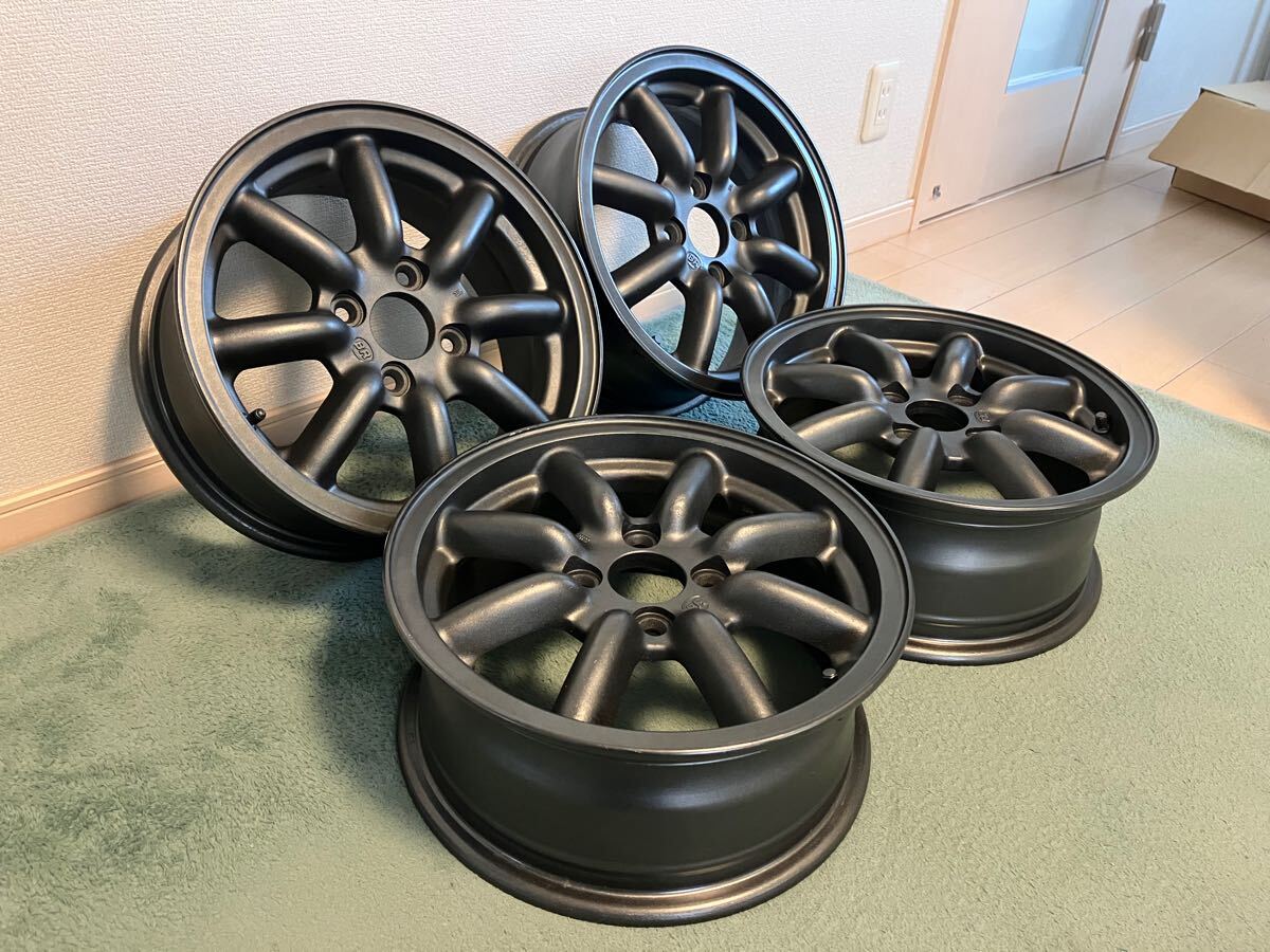 ブラックレーシング BR 100 ワタナベ キャリー L700 L250 L275 ミラ ジーノ ラパン コペン アルト 軽トラ バモス エヴリー TE37 CE28 SSR(社外品)｜売買さ ...