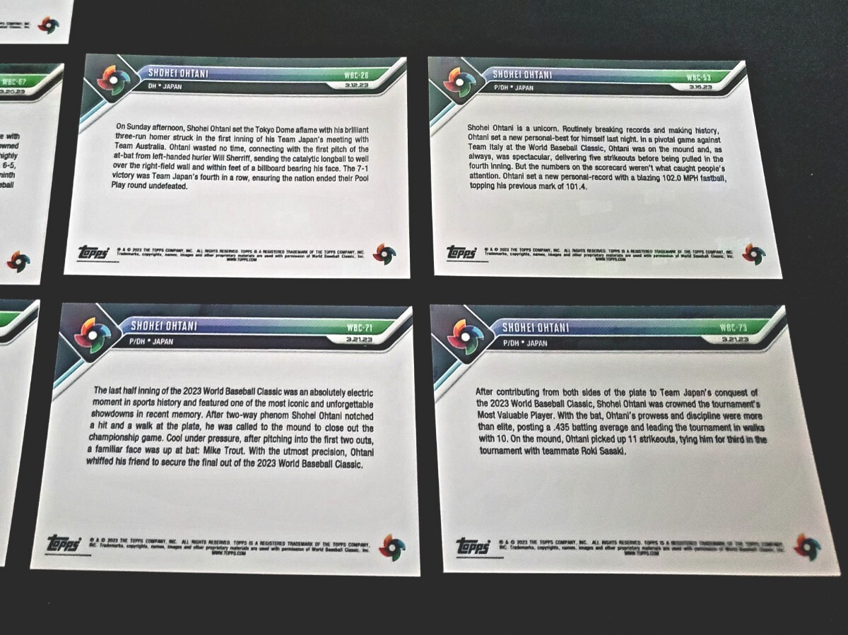 Yahoo!オークション - WBC 大谷翔平 7枚セット 【ToppsNOW 2023】WBC-8...