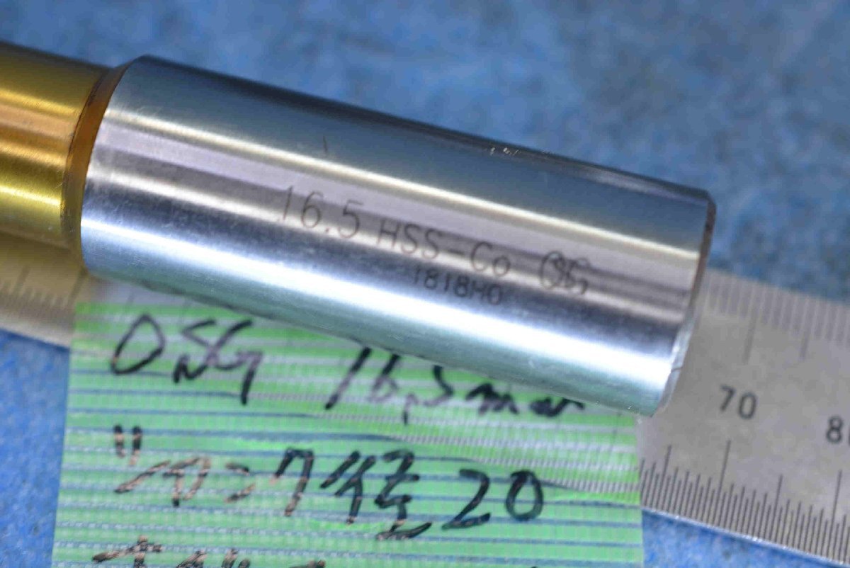 Yahoo!オークション - OSG 16.5 エンドミルシャンク オイルホール付き...