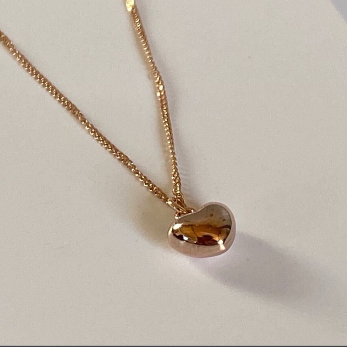 Yahoo!オークション - K10PGネックレス ハートペンダントトップ ピンク...