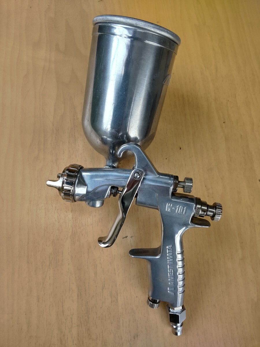 Yahoo!オークション - 中古 アネスト岩田 重力式 スプレーガンW-101-13...