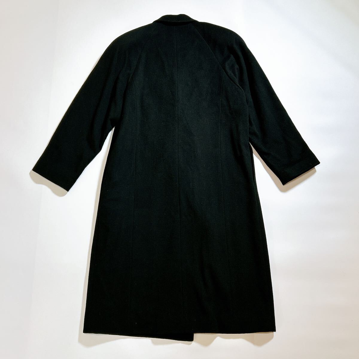 Yahoo!オークション - カシミヤ100% cashmere ロングコート 9AR M ブラ...